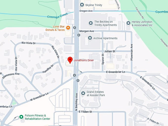 16. jonathon’s diner map