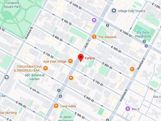 16. kafana map