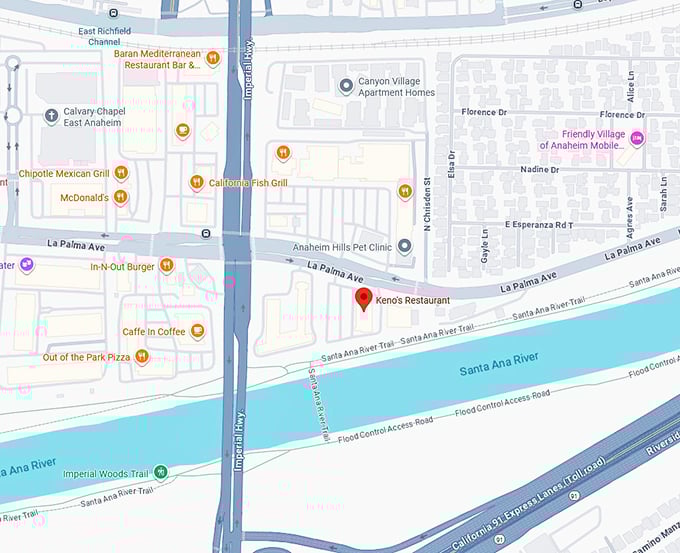 16. keno's restaurant map