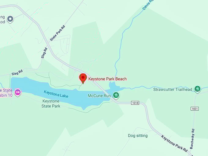 16. keystone park beach map