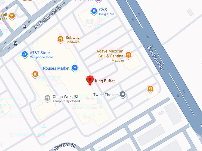 16. king buffet map