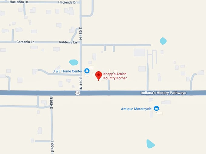 16. knepp's amish kountry korner map