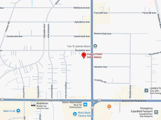 16. krakus polish deli & bakery map