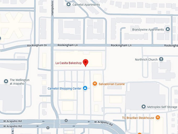 16. la casita bakeshop map