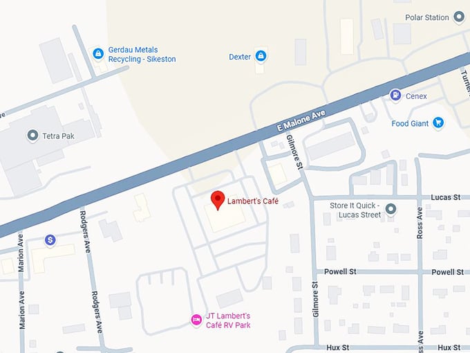 16. lambert's café map