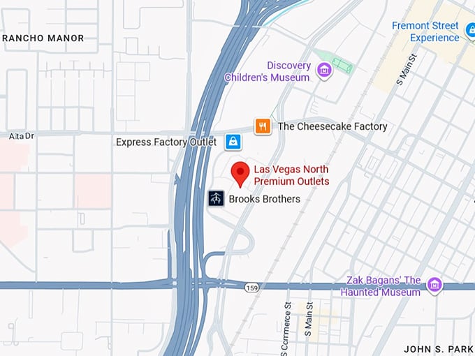 16. las vegas north premium outlets map