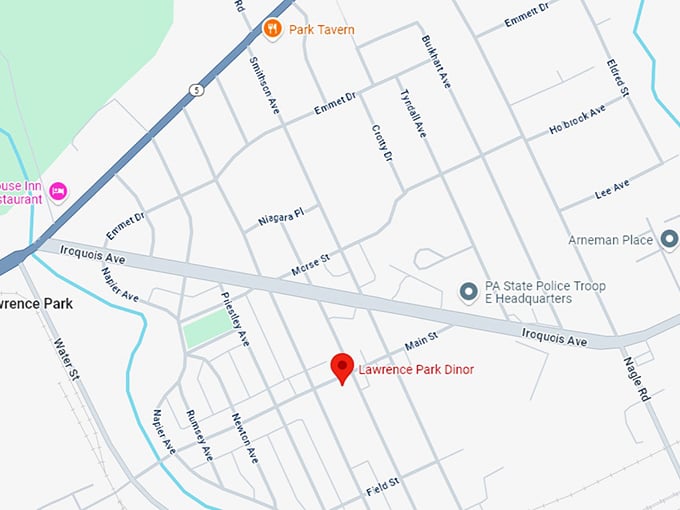 16. lawrence park dinor map
