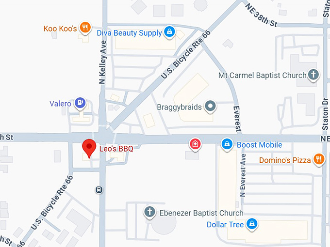 16. leo's bbq map