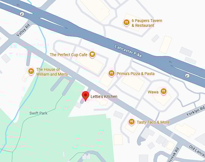 16. lettie's kitchen map