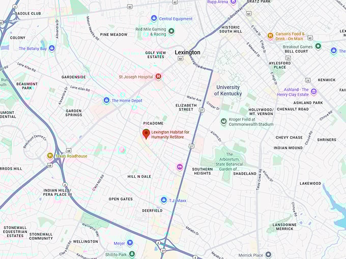 16. lexington habitat for humanity restore map