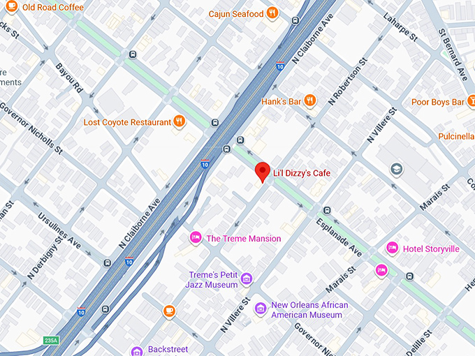 16. li'l dizzy's cafe map
