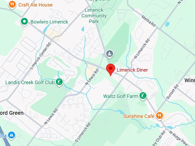 16. limerick diner map