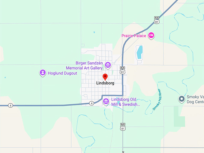 16. lindsborg ks map