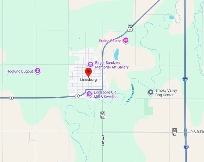 16. lindsborg map
