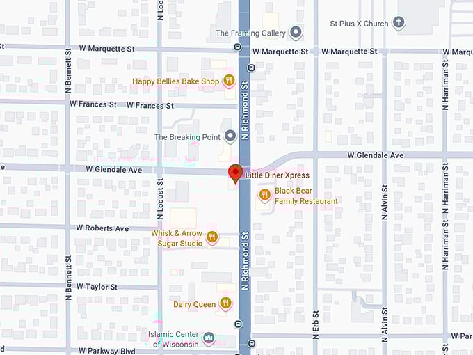 16. little diner xpress map