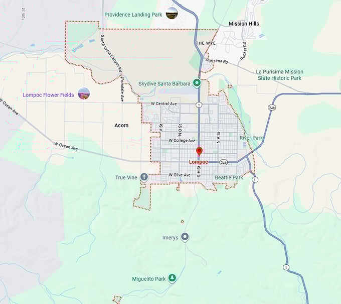 16. lompoc map