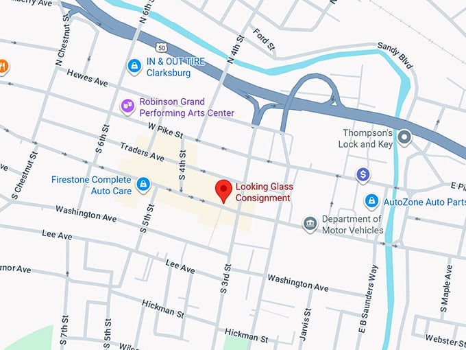 16. looking glass consignment map