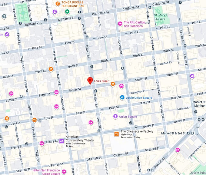 16. lori’s diner map