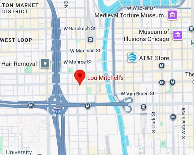 16. lou mitchell’s map