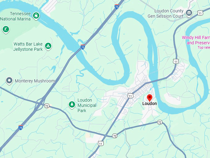 16. loudon map