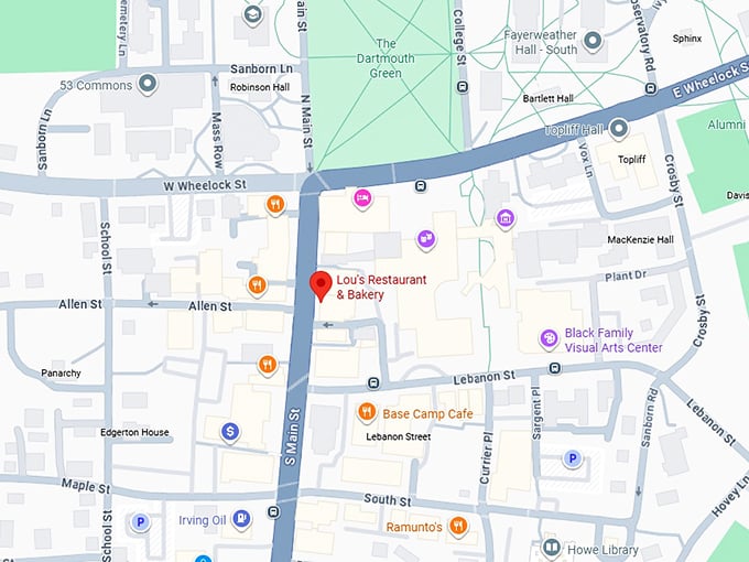 16. lou’s restaurant & bakery map