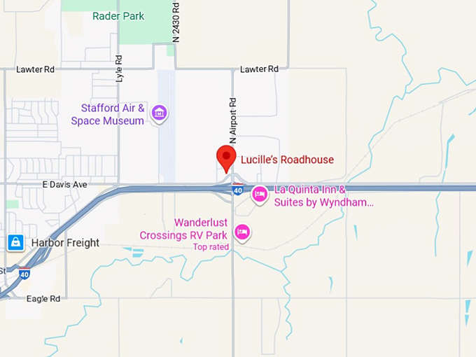 16. lucille’s roadhouse map