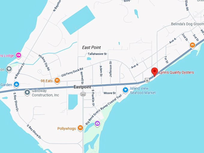 16. lynn’s quality oysters map