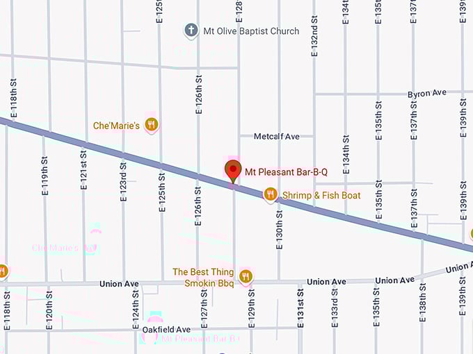 16. mt pleasant bar‑b‑q map