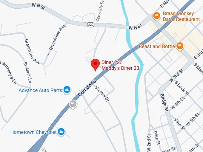16. maddy's diner 23, llc map