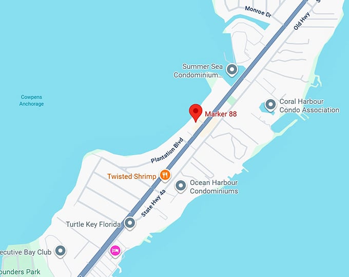 16. marker 88 map