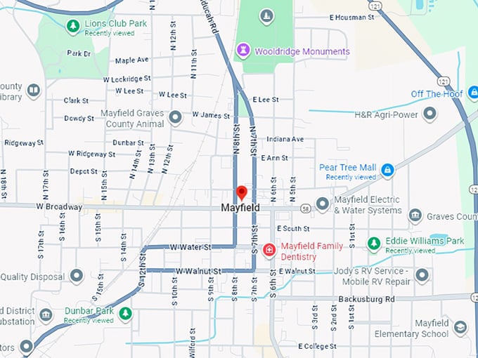 16. mayfield map