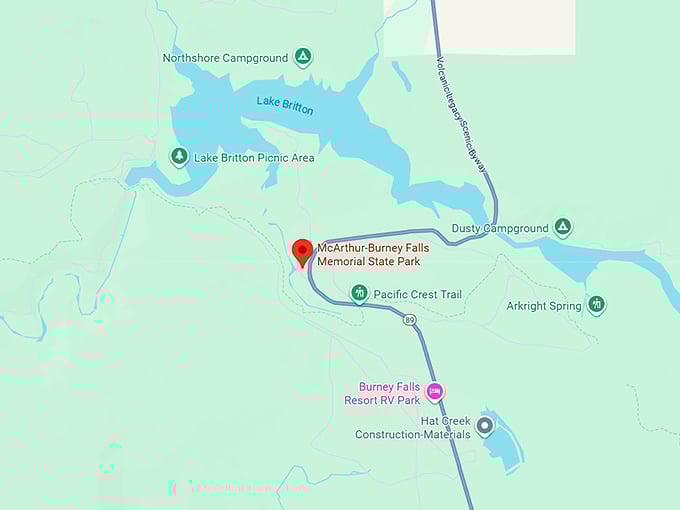 16. mcarthur burney falls memorial state park map
