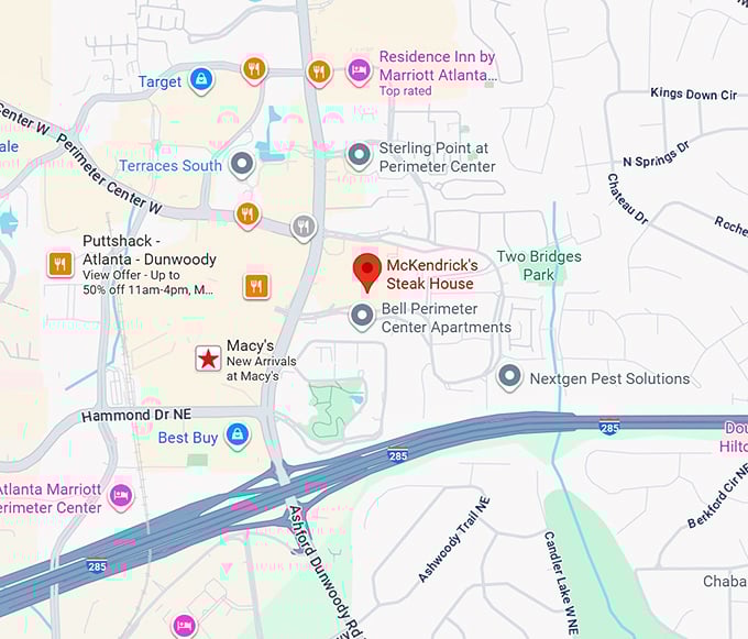 16. mckendrick's steak house map