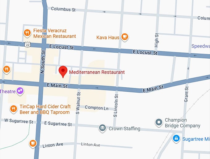 16. mediterranean restaurant map