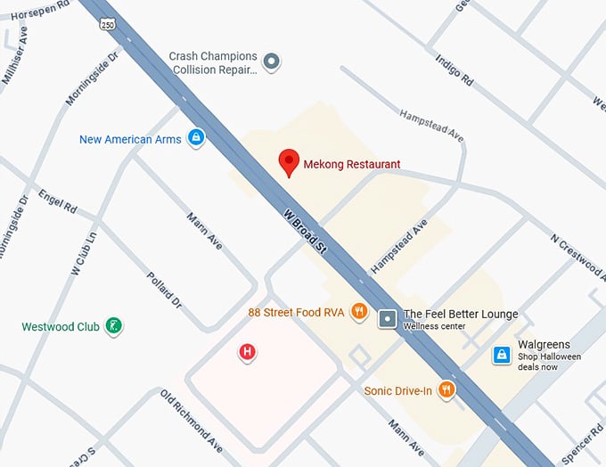 16. mekong restaurant map