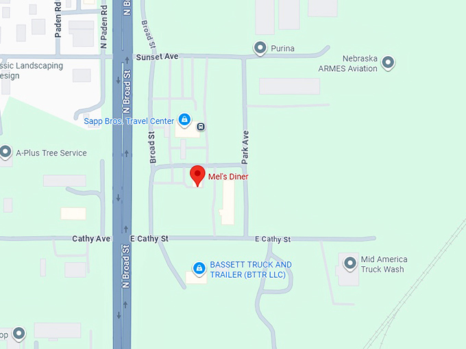 16. mel's diner map