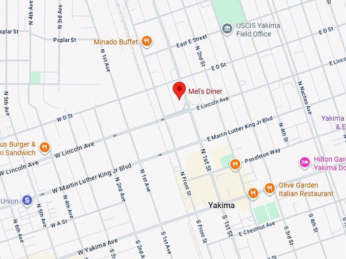 16. mel's diner map