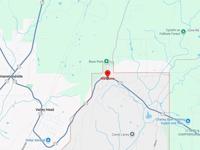16. mentone, al map