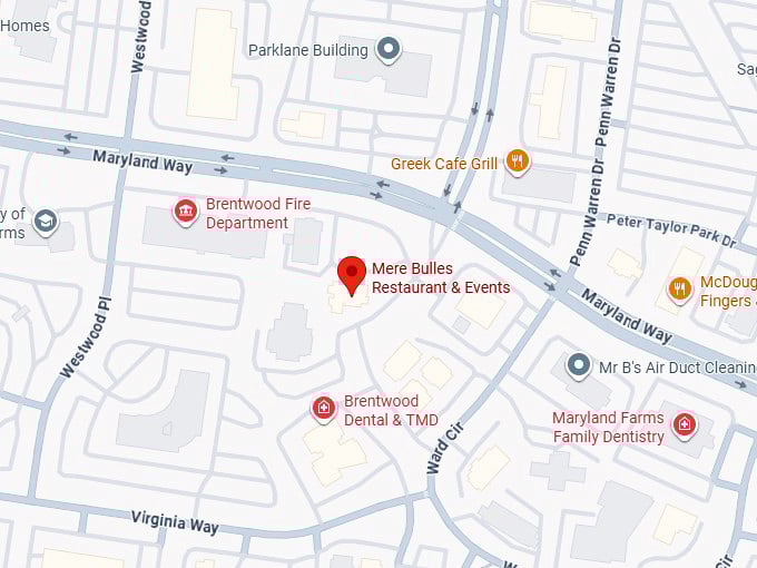 16. mere bulles restaurant & events map