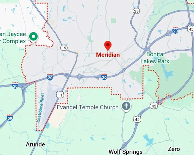 16. meridian map