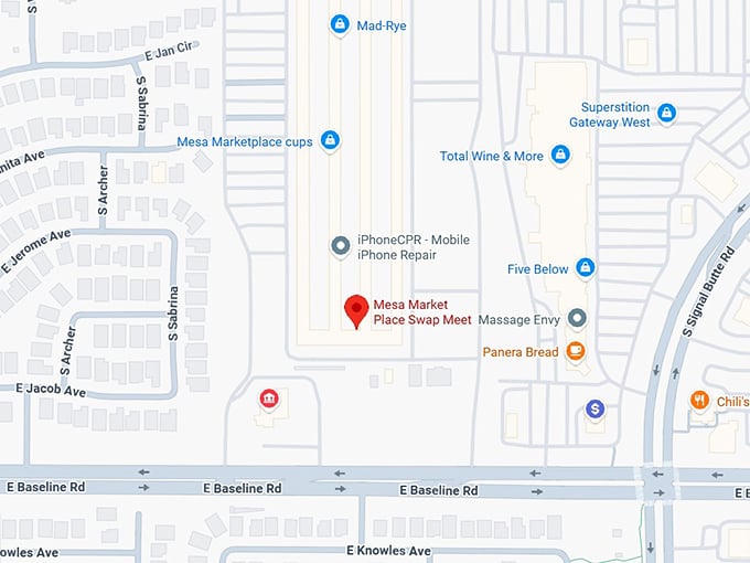 16. mesa market place swap meet map