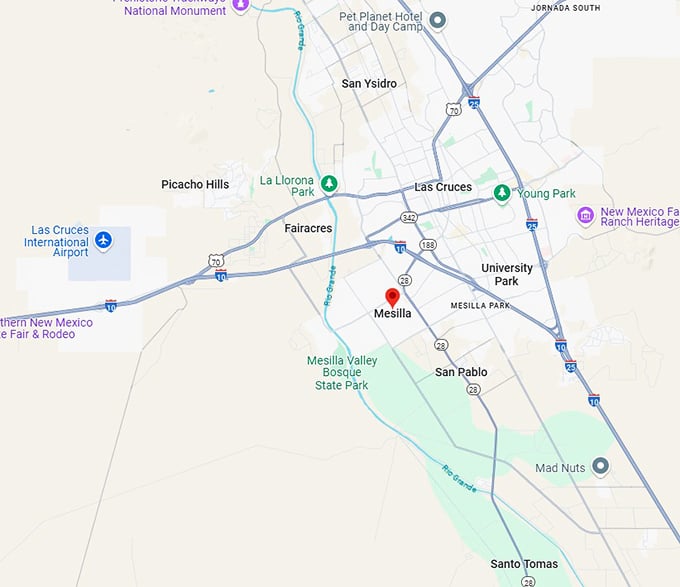 16. mesilla map