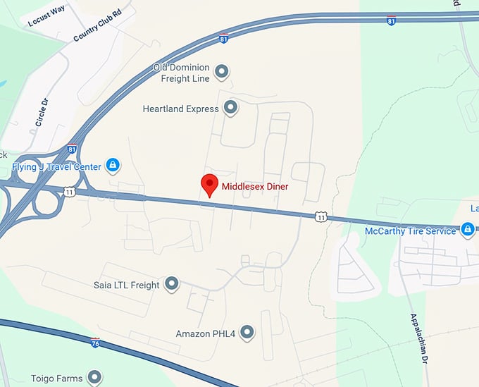 16. middlesex diner map
