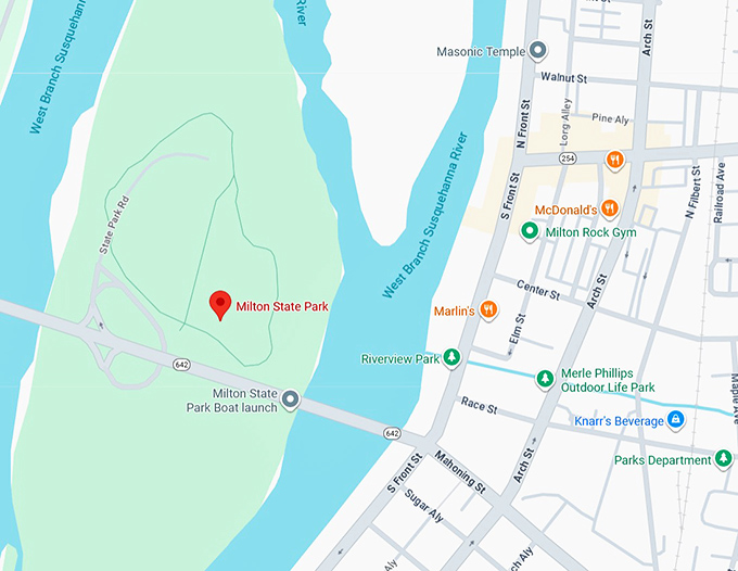 16. milton state park map