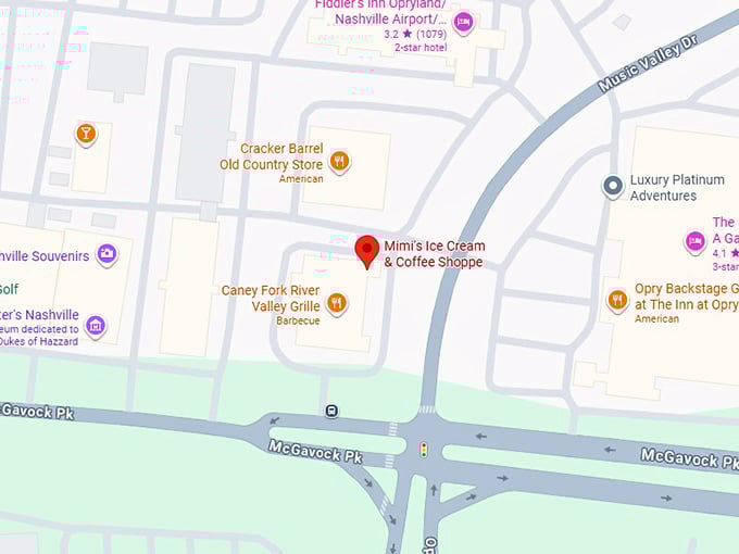 16. mimi's ice cream & coffee shoppe map