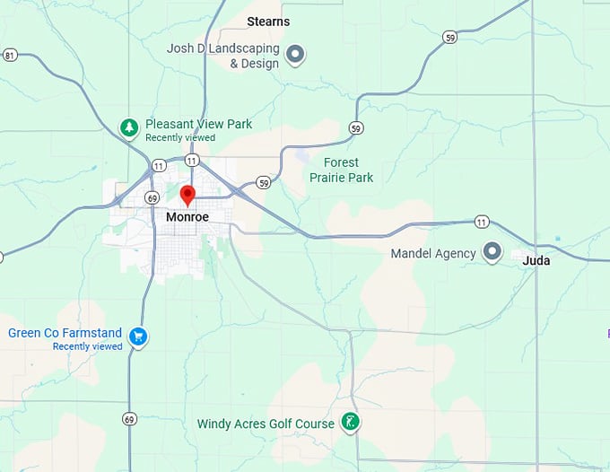 16. monroe map