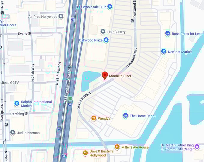 16. moonlite diner map
