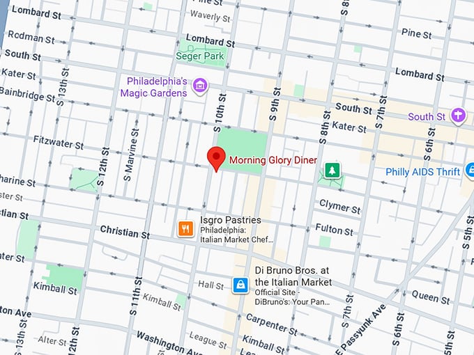 16. morning glory diner map