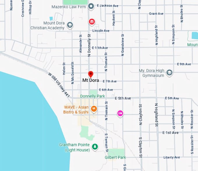16. mount dora map