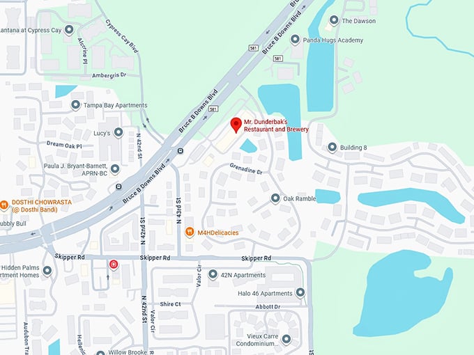 16. mr. dunderbak's restaurant and brewery map